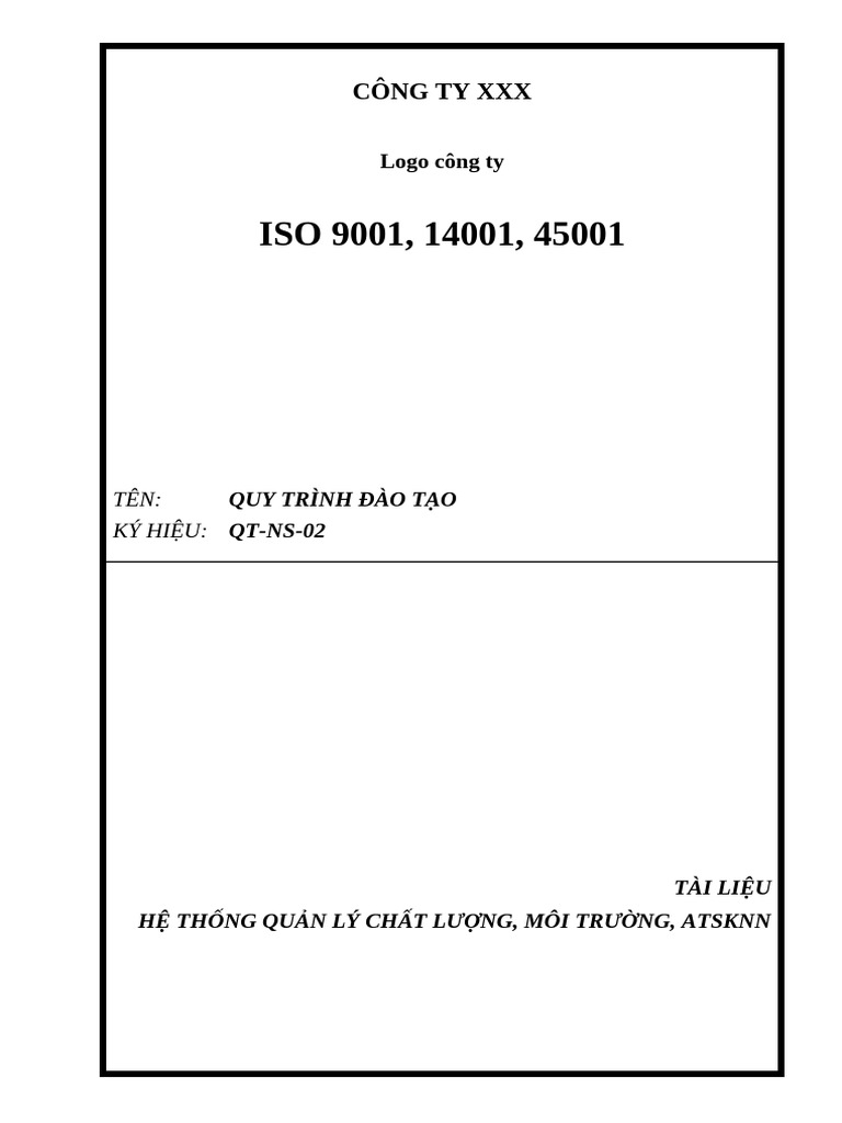 QT-NS-02 - Quy Trinh Dao Tao | PDF