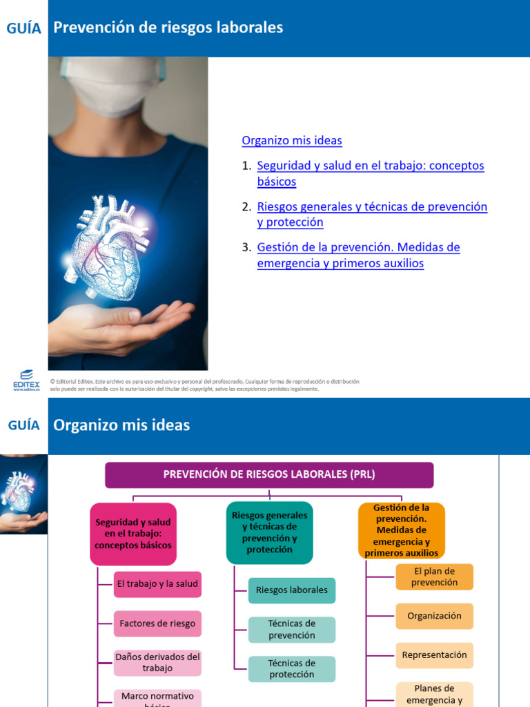 Guia PRL Presentación IPE GB | PDF | Seguridad y salud ocupacional | Primeros auxilios