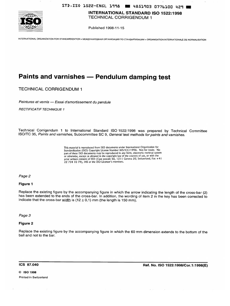 Iso 1522 | PDF