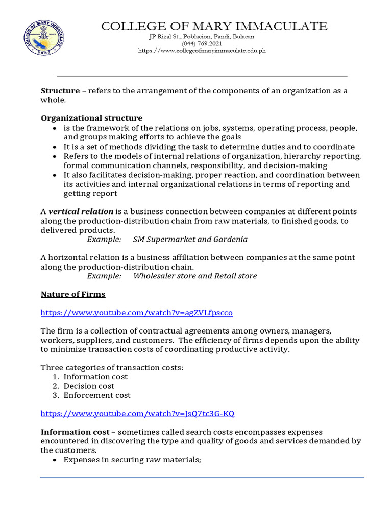 ECO1 LPS Org Structure and Corporate Governance | PDF | Organizational ...