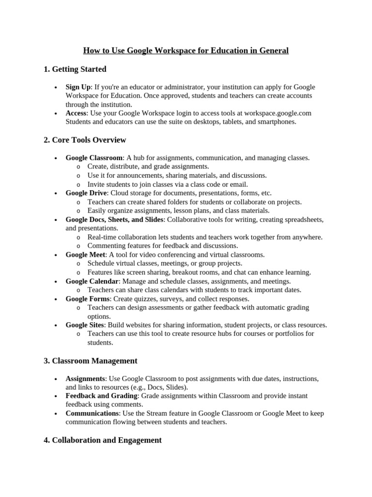 How To Use Google Workspace For Education | PDF | Computing | Software