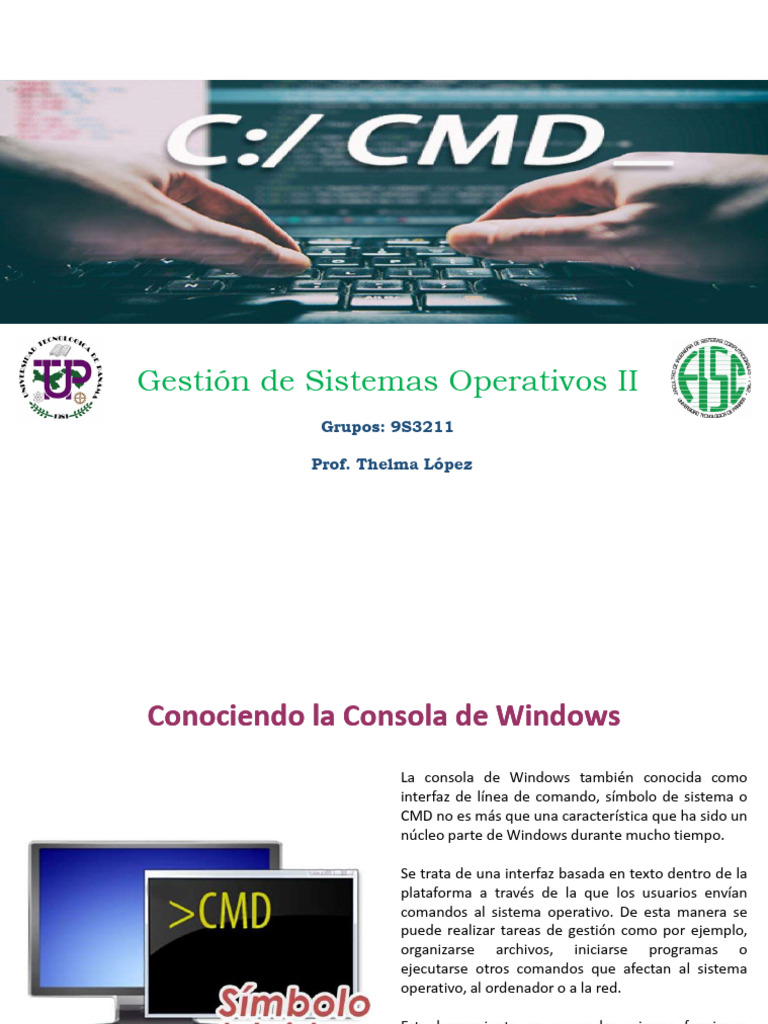 Introducción a la Consola de Windows | PDF | Interfaz de línea de ...