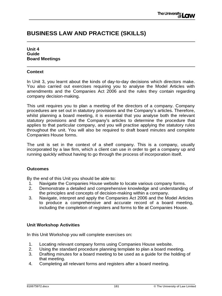 2324 BLP ws04 Ce01 Guide T | PDF | Articles Of Association | Justice