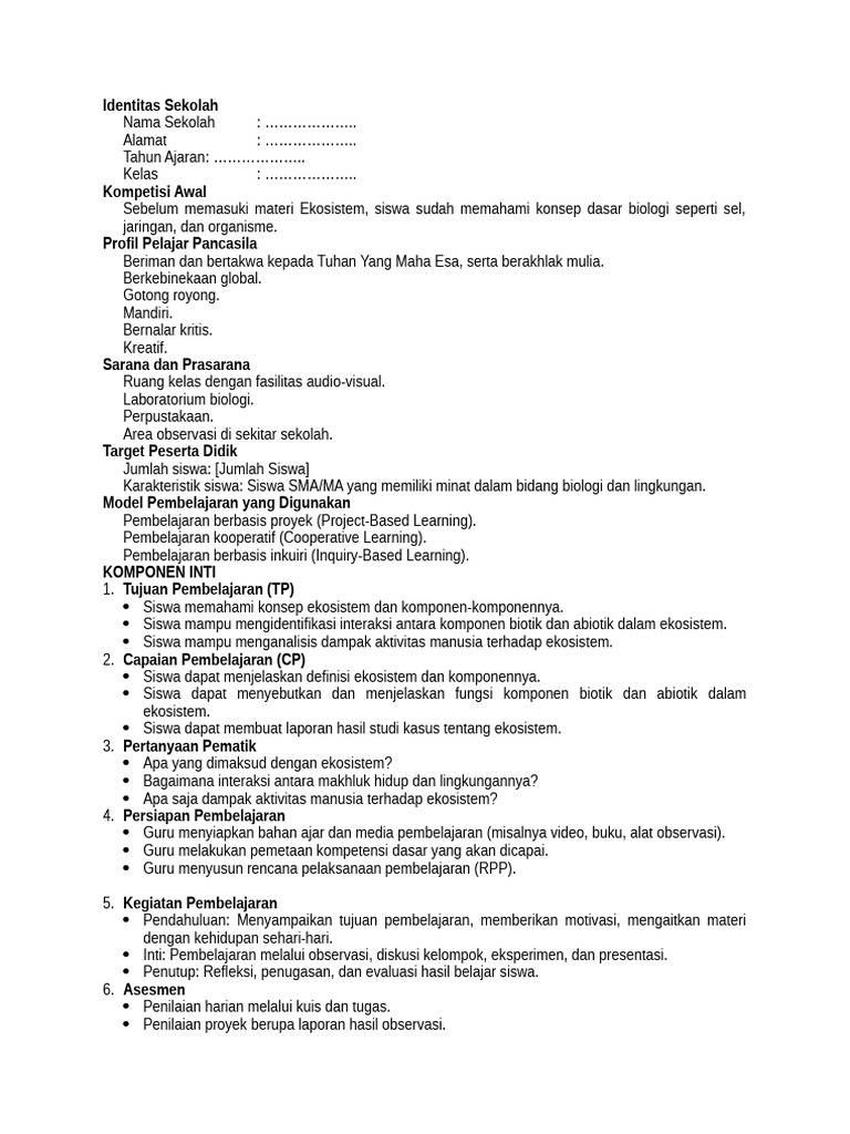 Modul Ajar Jua | PDF