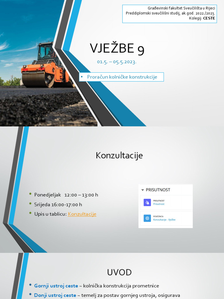 V - 9 Proracun Kolnicke Konstrukcije | PDF