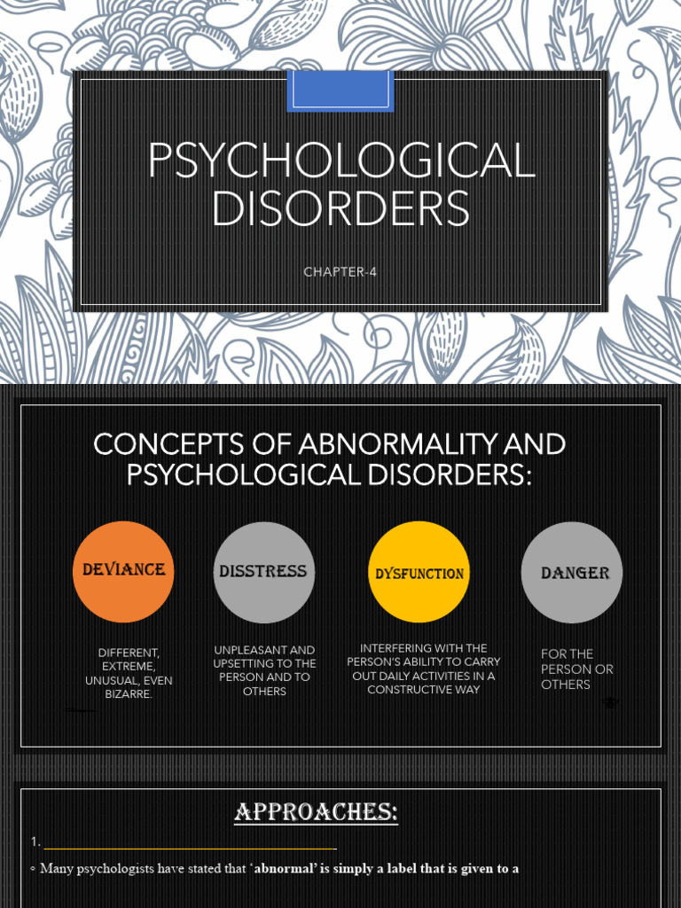 Psychological Disorders | PDF | Anxiety | Mental Disorder
