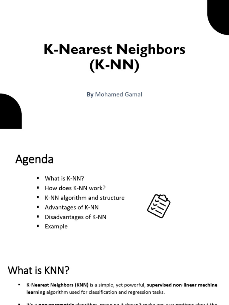 Understanding K-Nearest Neighbors (K-NN) | PDF | Applied Mathematics ...