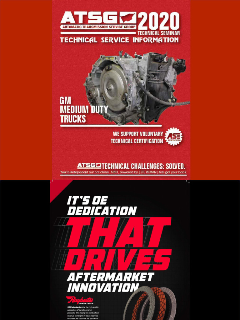 2020 Atsg Seminar CD | PDF | Mechanical Engineering | Automotive ...