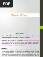 Steric Effect: Types of Steric Effects | PDF | Molecules | Chemical Bond