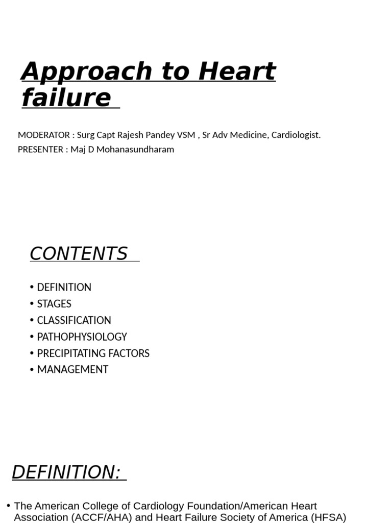 Heart Failure Management | PDF | Heart Failure | Internal Medicine