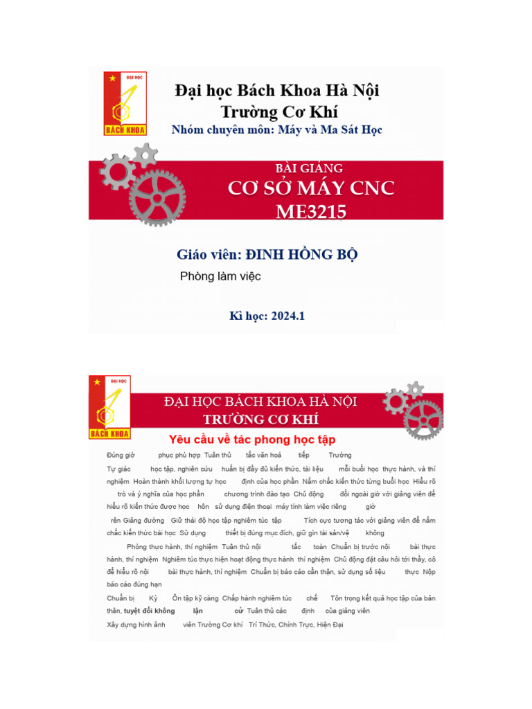 BG Cơ S Máy CNC - Chapter 1 | PDF