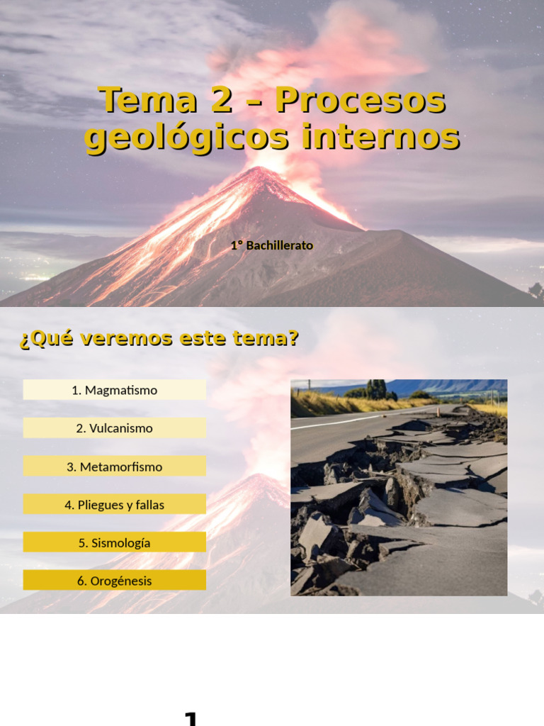 Procesos Geológicos Internos | PDF | Magma | Volcán