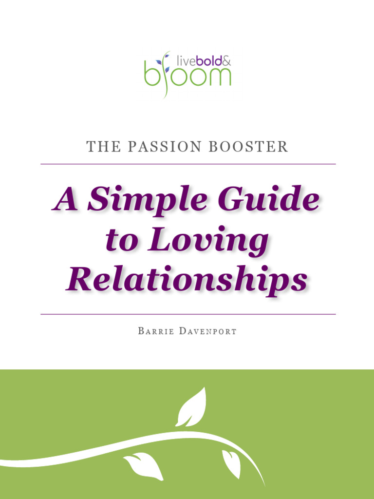 Guide To Loving Relationships | PDF | Intimate Relationships | Psychology