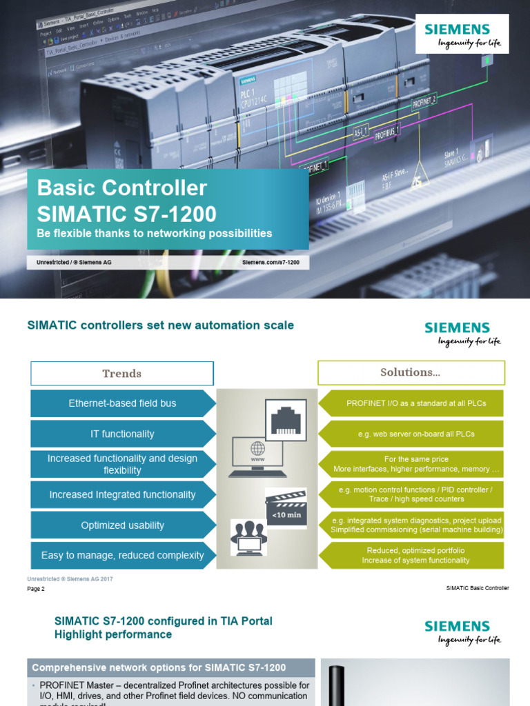 Simatic Basic Controller s7-1200 en | PDF | Input/Output | Computer Architecture