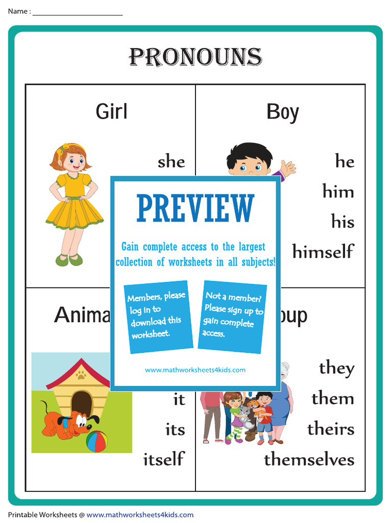 Pronouns - Identify | PDF
