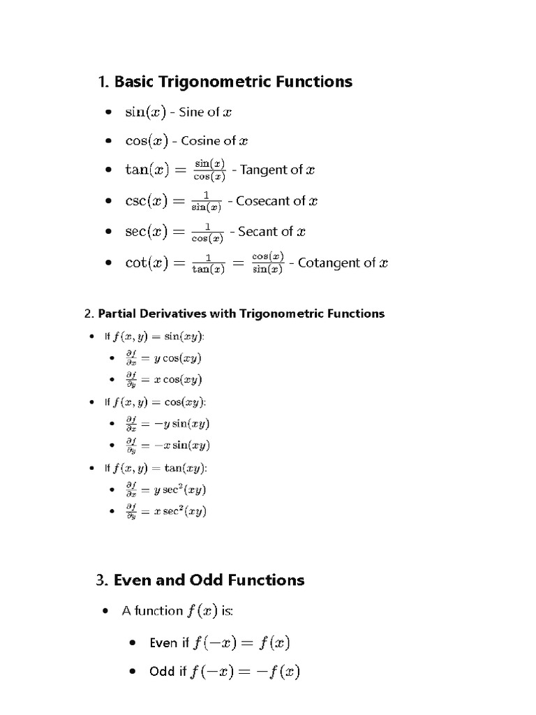 MC Formulas | PDF