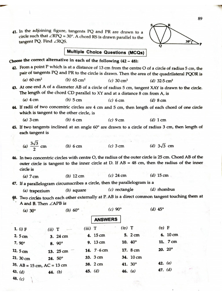 Circle Assignment | PDF