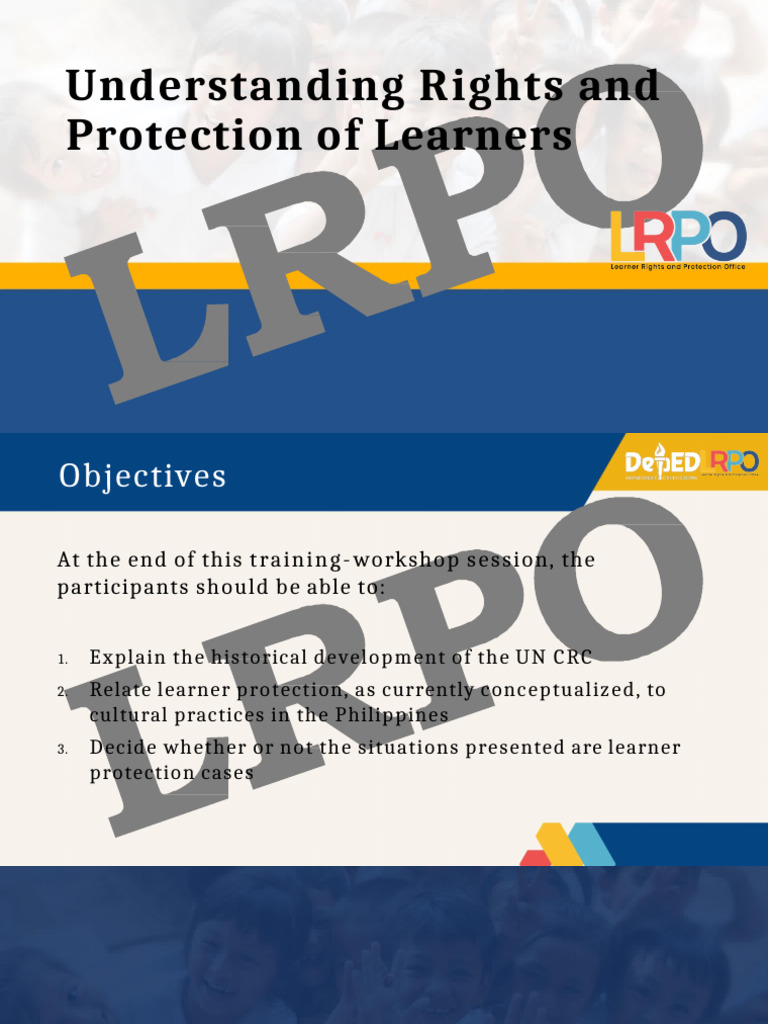 Understanding Rights and Protection of Learners | PDF | Children's ...