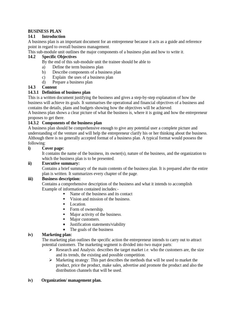 Business Plan 1 | PDF | Market Segmentation | Marketing