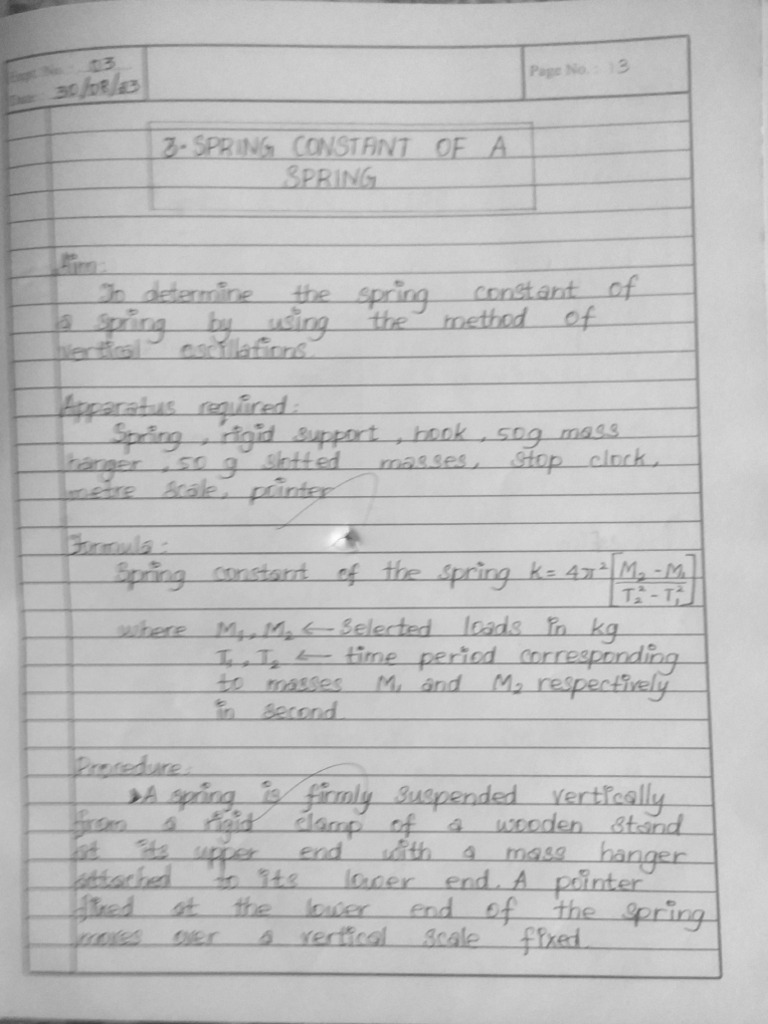 Physics Practical 3,4,5 | PDF