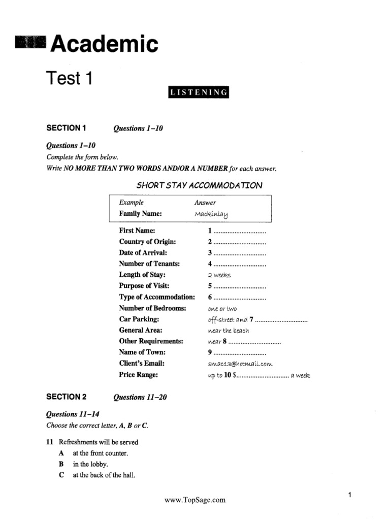 Ielts Simulation Tests1 | PDF