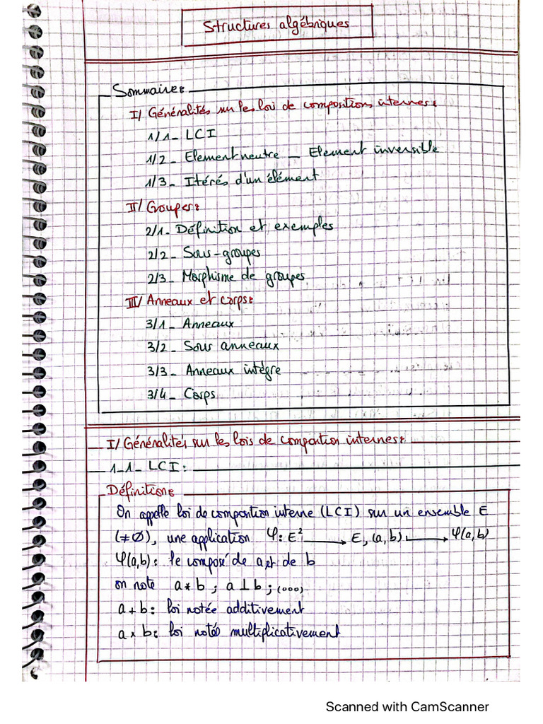 -SUP- -15- Structures Algébriques-1 | PDF