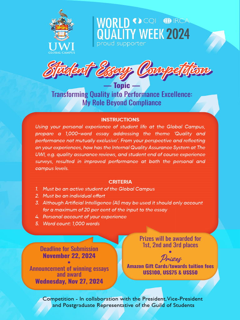 World Quality Week 2024-Essay | PDF