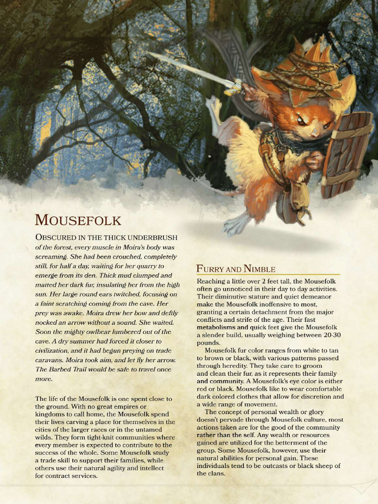 Mousefolk | PDF