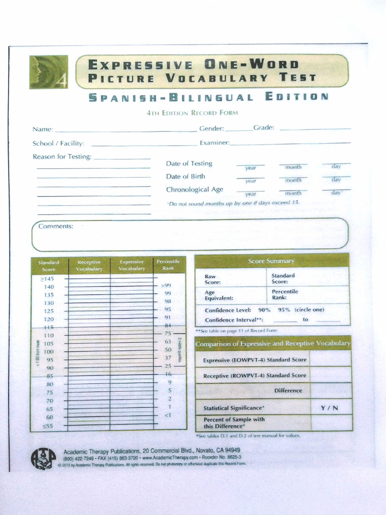 One Word Expressive - Protocolo-1 | PDF