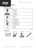 Pre A1 Starters, A1 Movers and A2 Flyers Thematic Vocabulary List | PDF ...