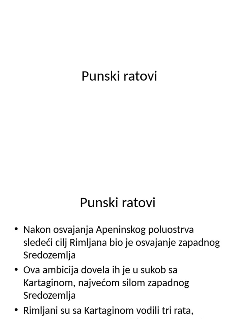 Punski Ratovi | PDF