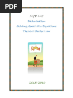 Null Factor Law in Quadratic Equations | PDF | Quadratic Equation ...