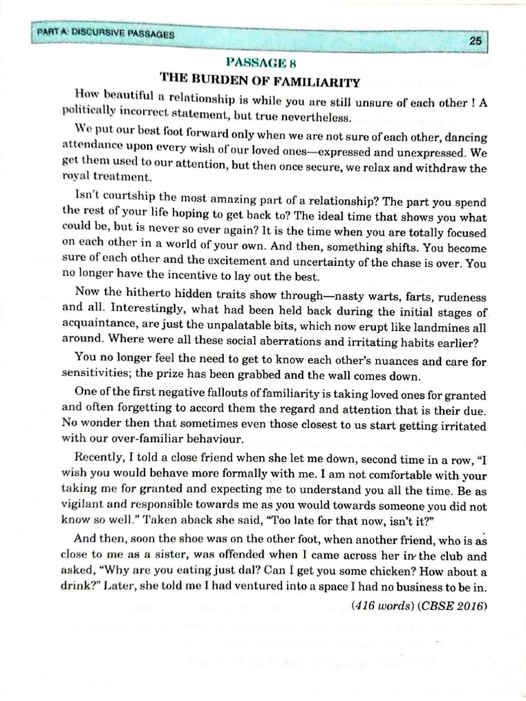 Unseen Passages | PDF