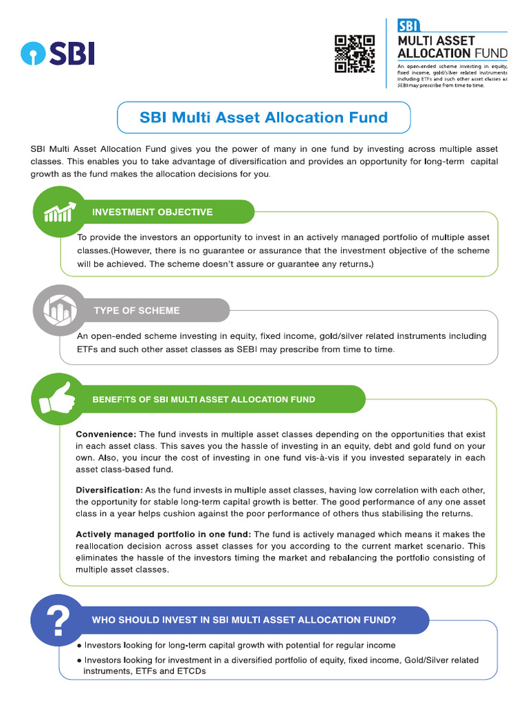 Sbi Multi Asset Allocation Fund One Pager Sept 2024 | PDF