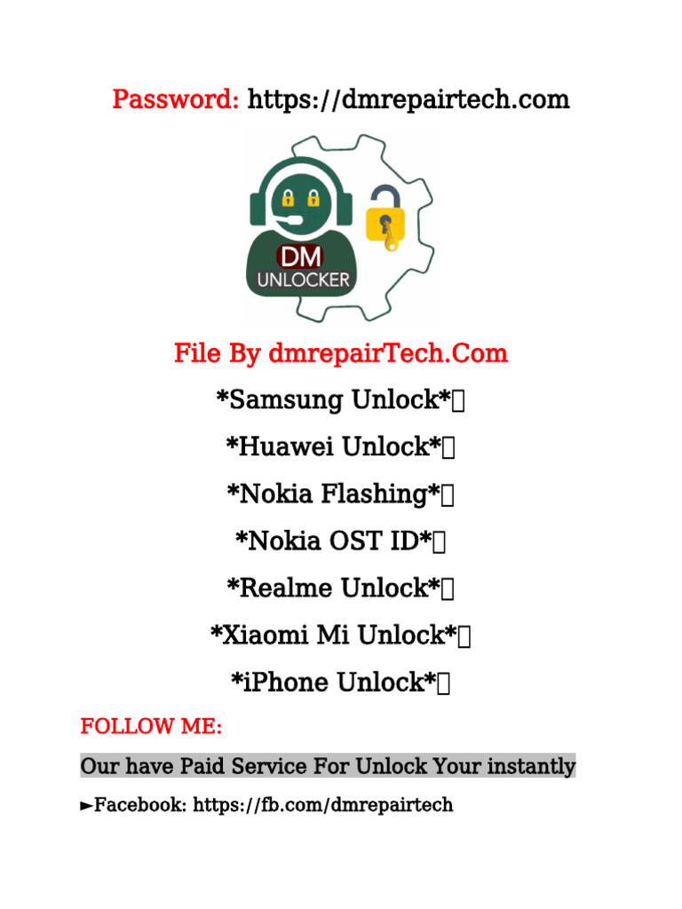 Mobile Phone Unlocking Services | PDF