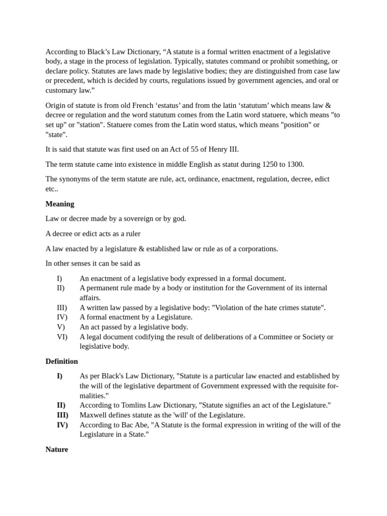 4 Interpretation of Statute | PDF | Decree | Public Law