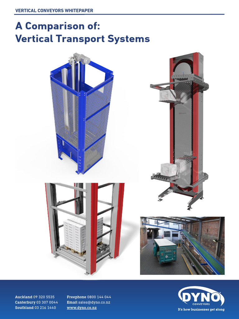 Vertical Conveyors Whitepaper Comparison of Vertical Transport Systems ...