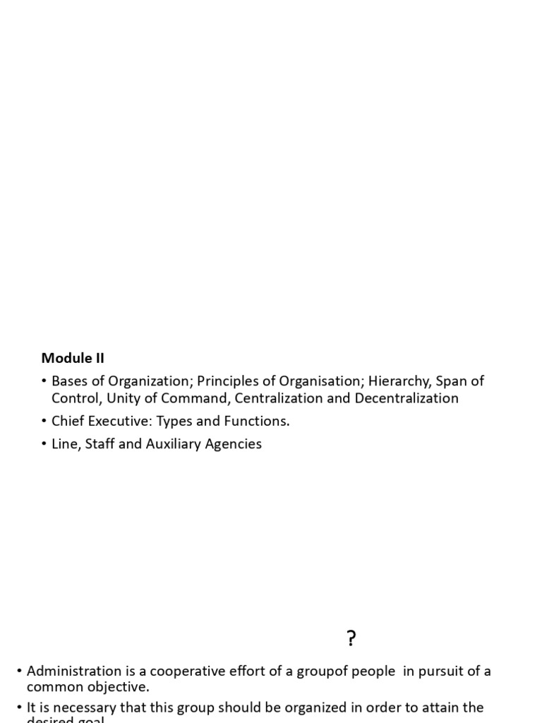 3 Module-II | PDF | Cabinet (Government) | Hierarchy