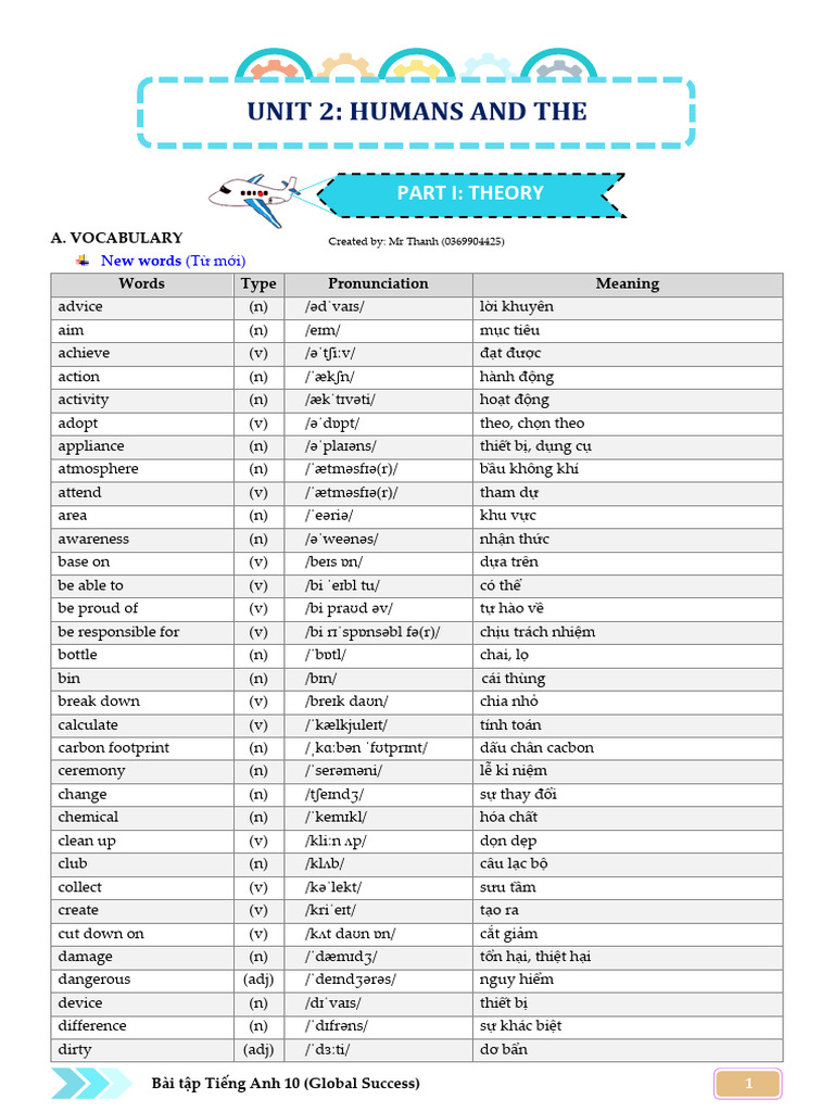 Unit 2 (Global 10) - TheORY | PDF