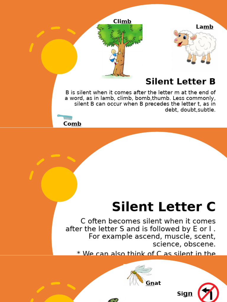 Silent Letters & Rules | PDF | Linguistics | Languages