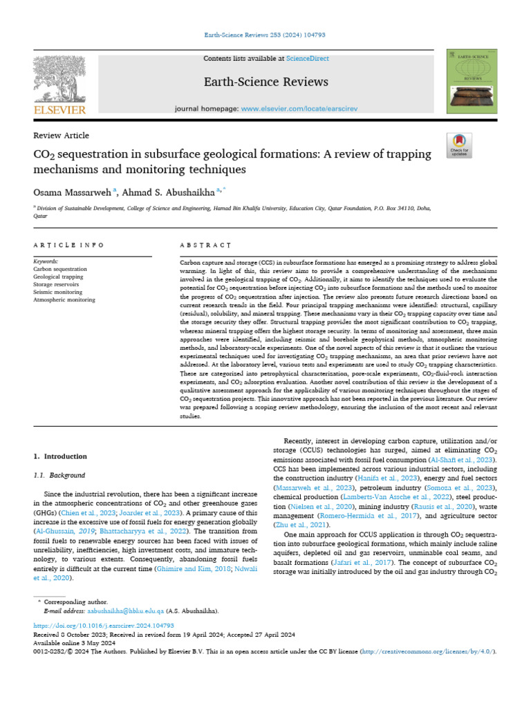 Sequestration Mechanisms | PDF | Petroleum Reservoir | Carbon Capture ...
