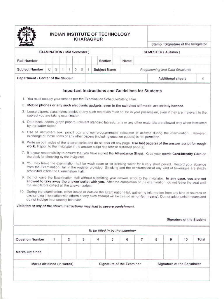 2016autumn Mid | PDF | Integer (Computer Science) | Function (Mathematics)