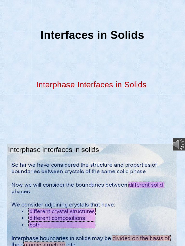 Interfaces in Solids - Lec-7 | PDF | Dislocation | Building Engineering