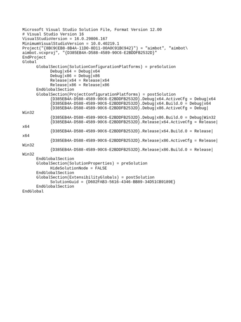 Aimbot Config | PDF | Computers