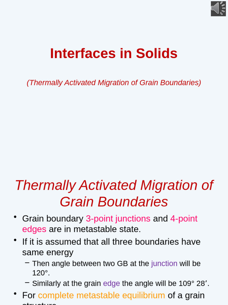 Interfaces in Solids - Lec-4 | PDF | Crystallite | Building Engineering