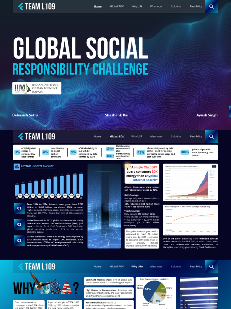 Team L109 - Underwater Data Center | PDF | Data Center | Renewable Energy
