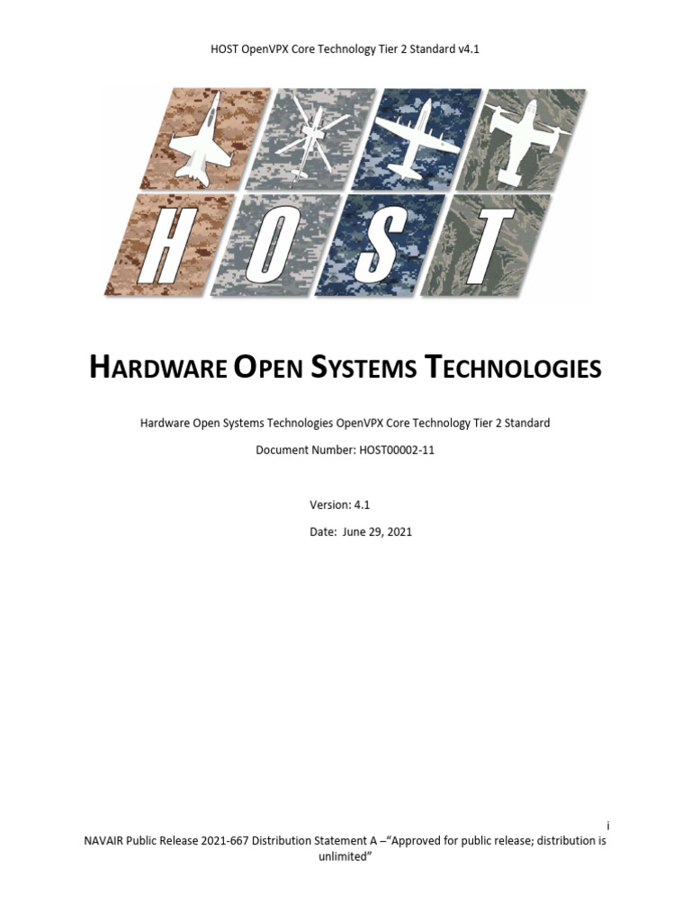 HOST Standard Tier 2 | PDF | Specification (Technical Standard) | Computing