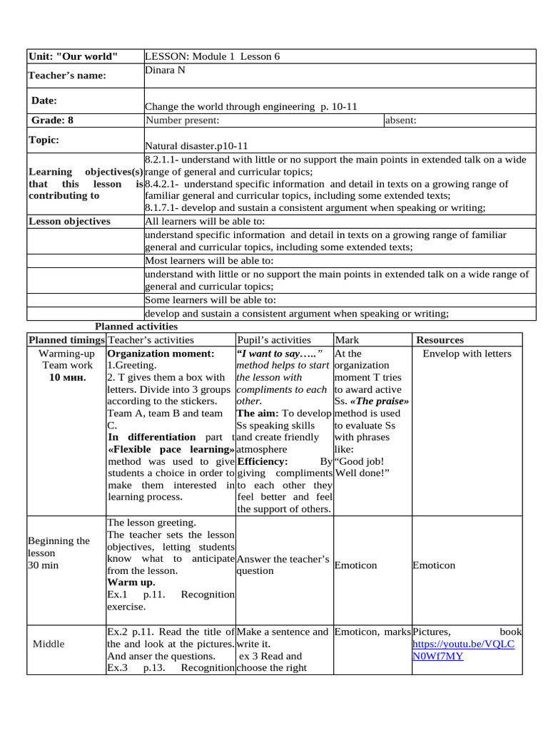 Lesson 6 | PDF | Human Communication | Behavior Modification