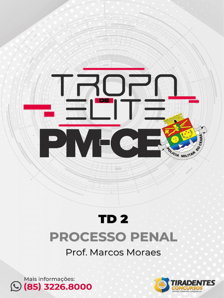PDF - 20-11-22 - TD 2 - Tropa de Elite Pmce - Proc Penal - Marcos Moraes | PDF | Habeas corpus ...
