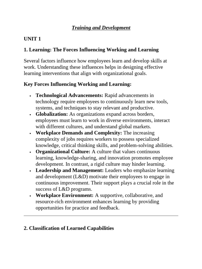 Unit 123 T&D | PDF | Learning | Educational Technology
